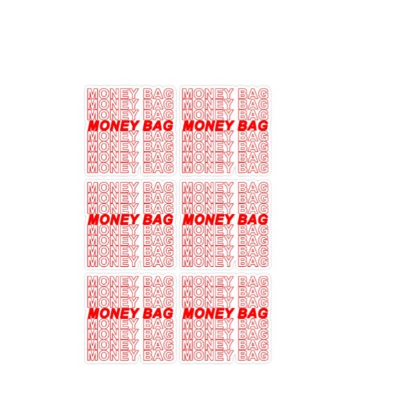 Design | Money Bag Laminated Vinyl Stickers 112 | Poshmark